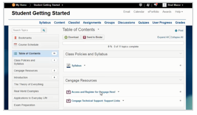 Accessing Cengage Materials in Brightspace/D2L (MindTap, WebAssign, SAM ...